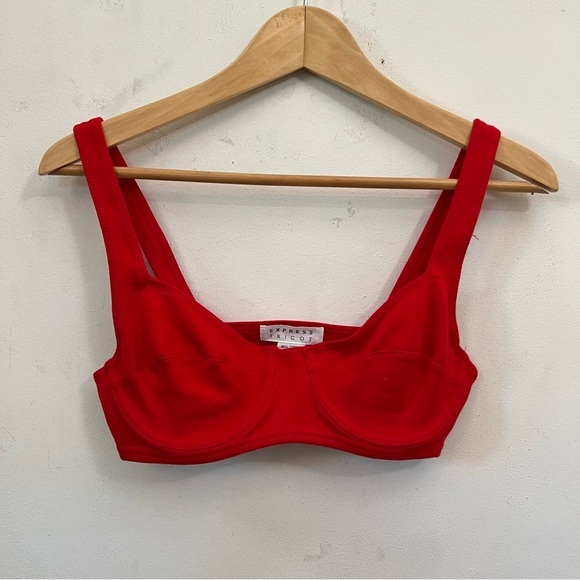 Express | Intimates & Sleepwear | Vintage Express Tricot Red Bra Crop ...
